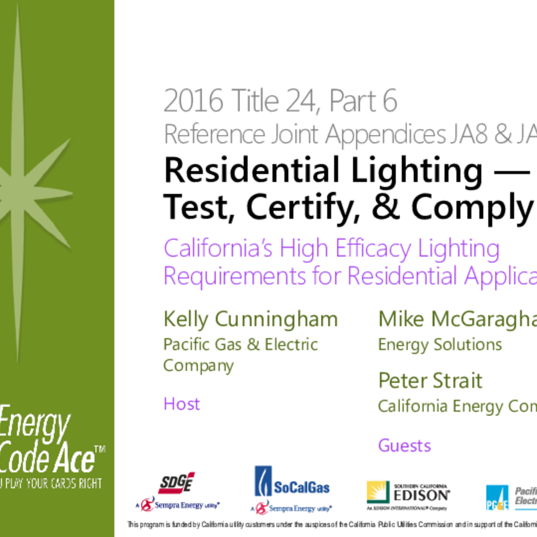 Energy Code Ace - Download Handout