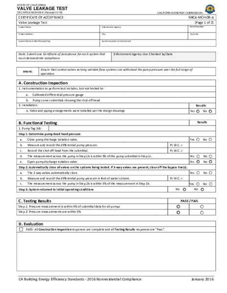 Energy Code Ace - 2016-NRCA-MCH-08-A : Valve Leakage Test